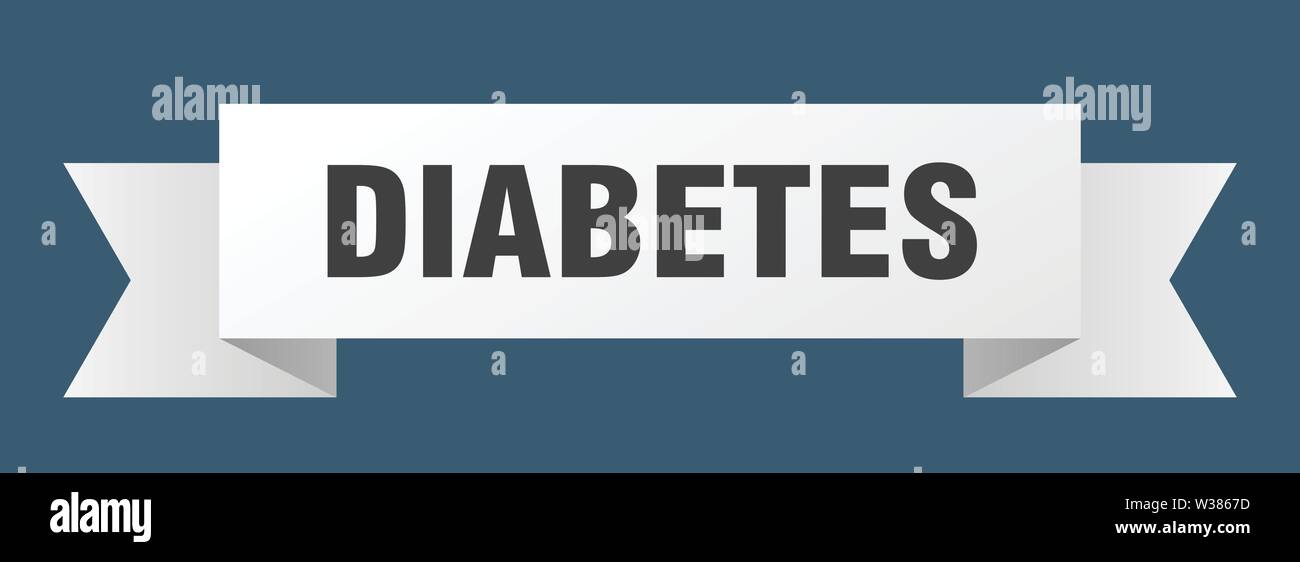 diabetes ribbon. diabetes isolated sign. diabetes banner Stock Vector ...