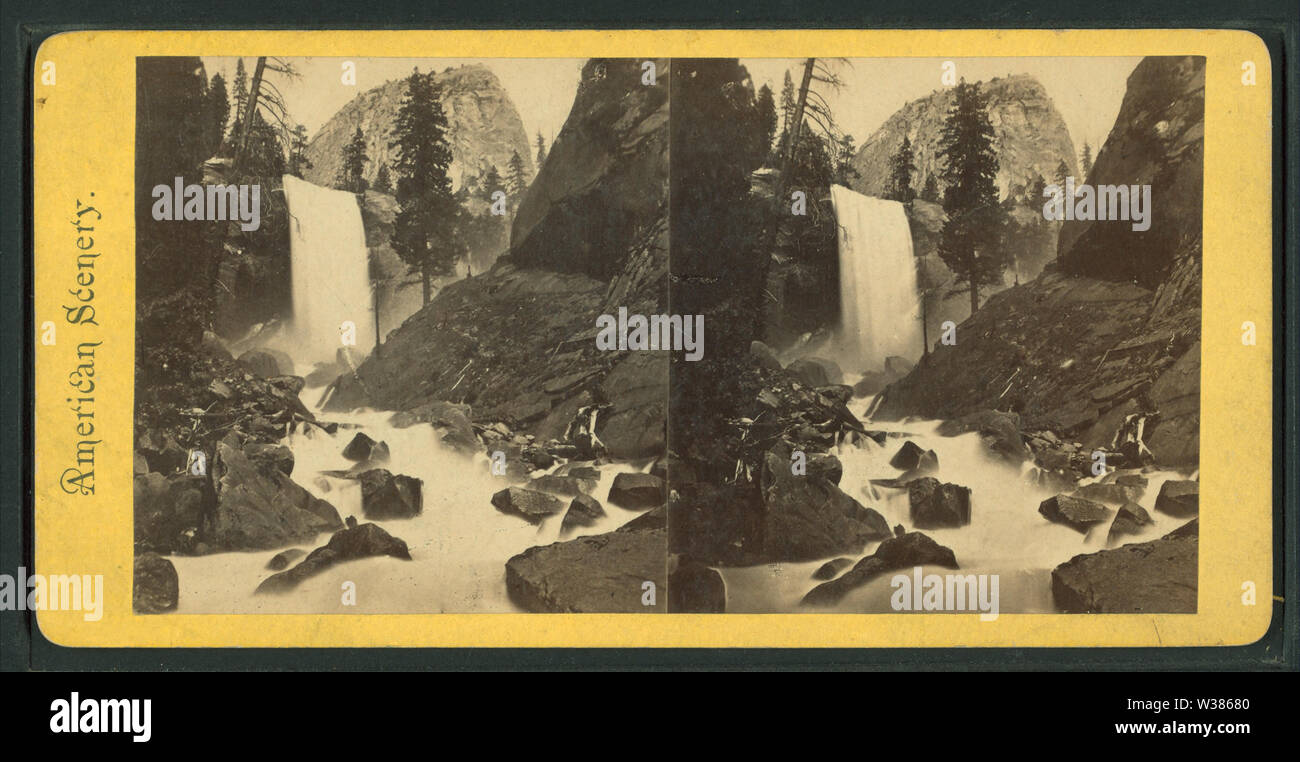 Vernal Falls, 350 feet high, from Robert N Dennis collection of ...