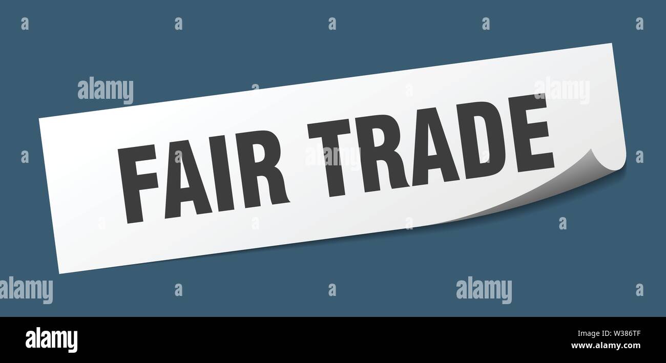 fair trade sticker. fair trade square isolated sign. fair trade Stock ...
