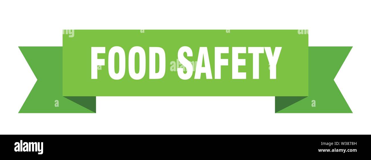 food safety ribbon. food safety isolated sign. food safety banner Stock ...