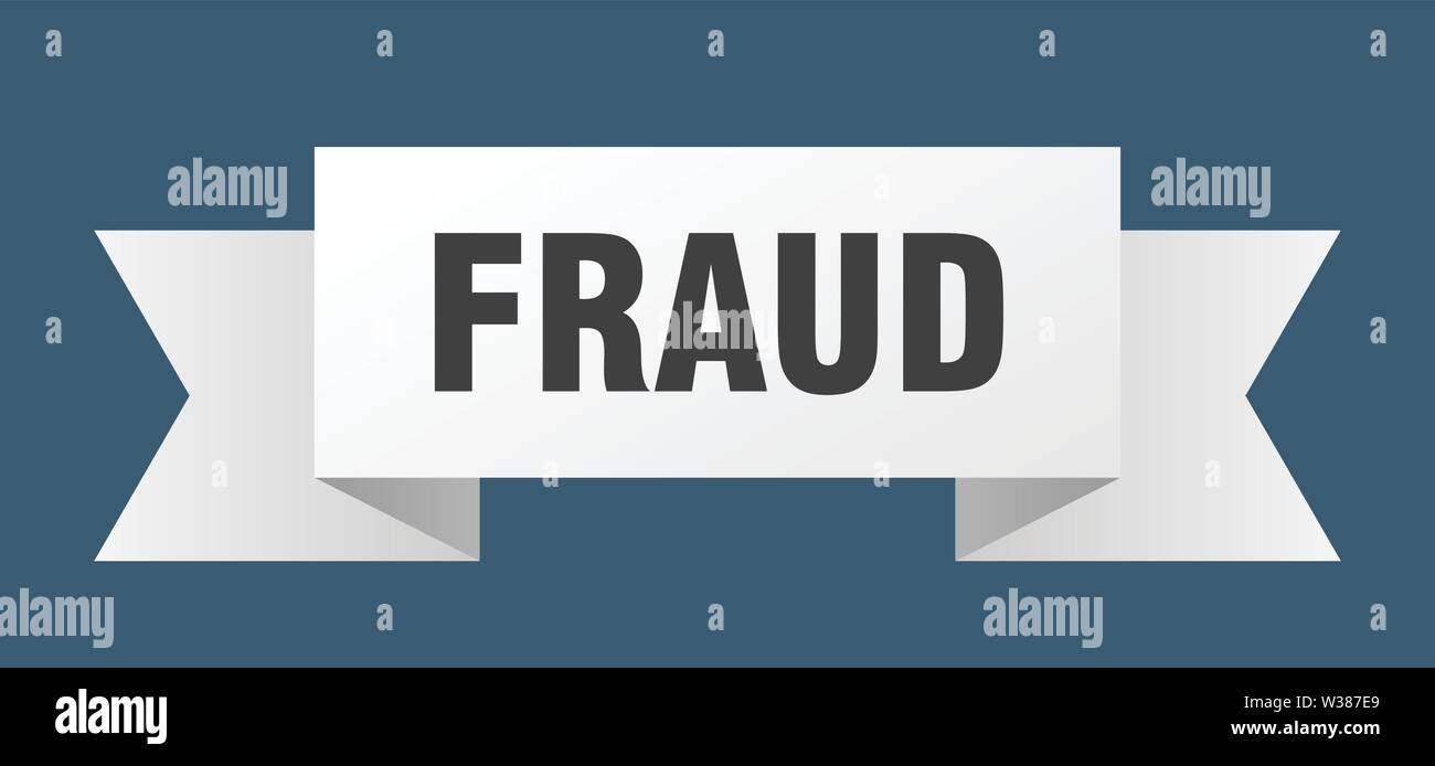 fraud ribbon. fraud isolated sign. fraud banner Stock Vector Image ...