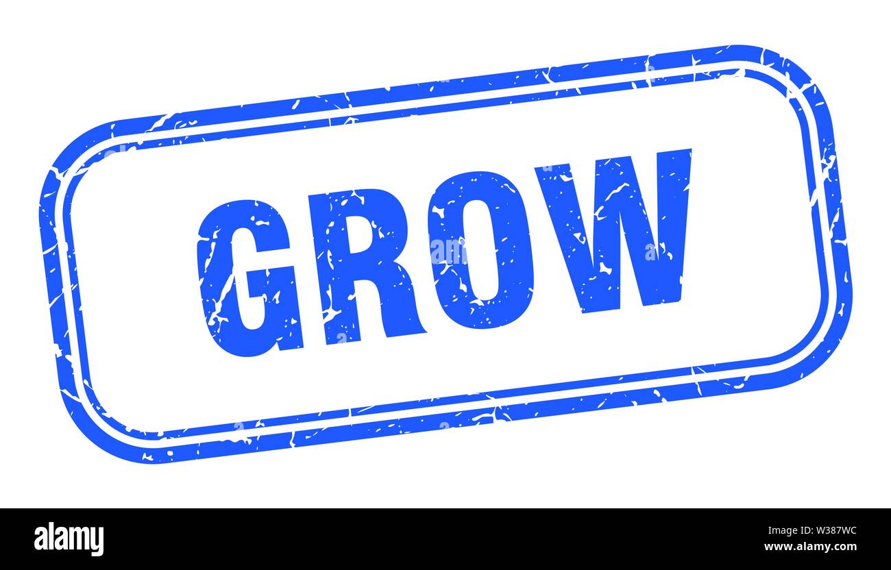 Grow stamp label square hi-res stock photography and images - Alamy