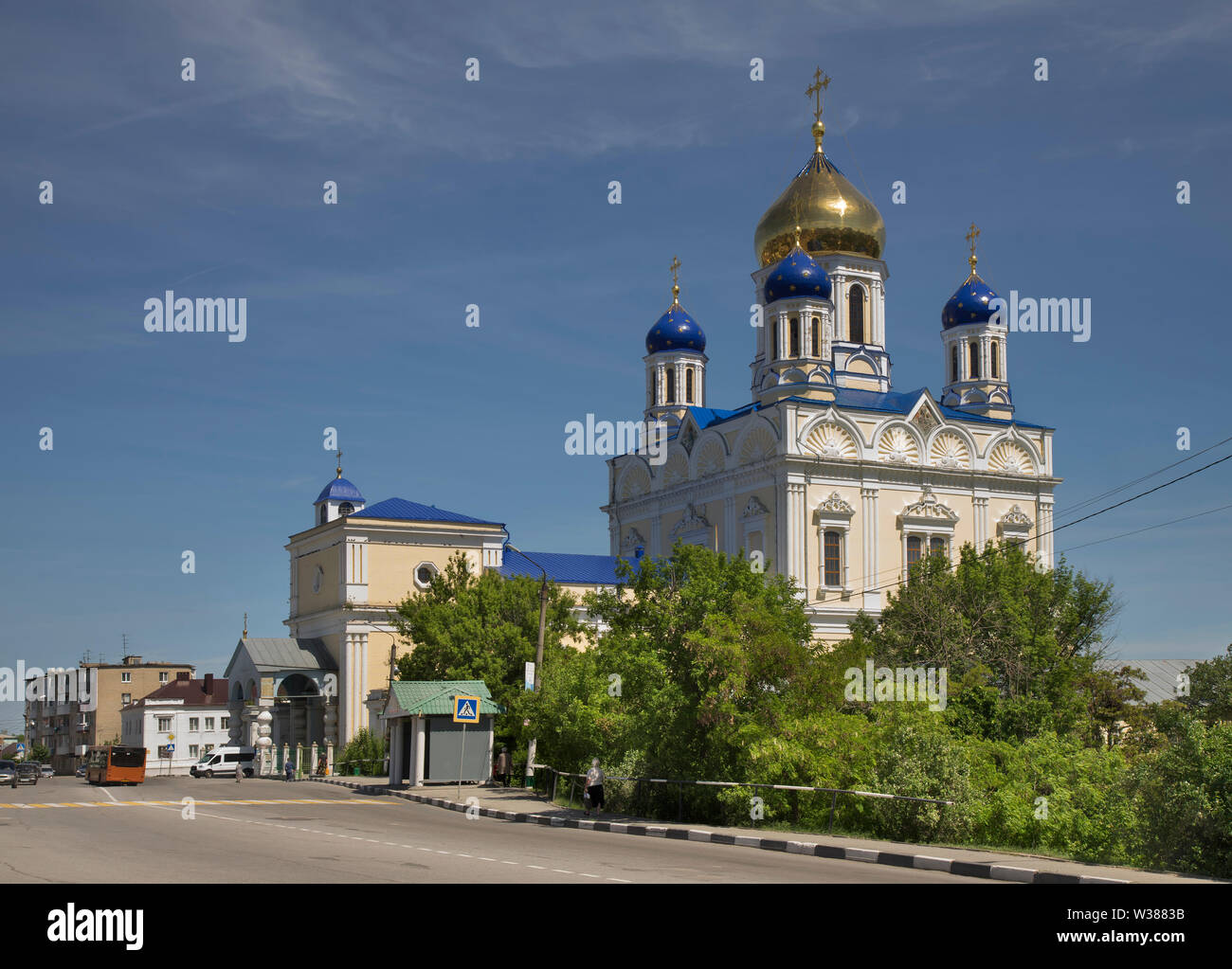 Ascension cathedral at Red square in Yelets. Russia Stock Photo - Alamy