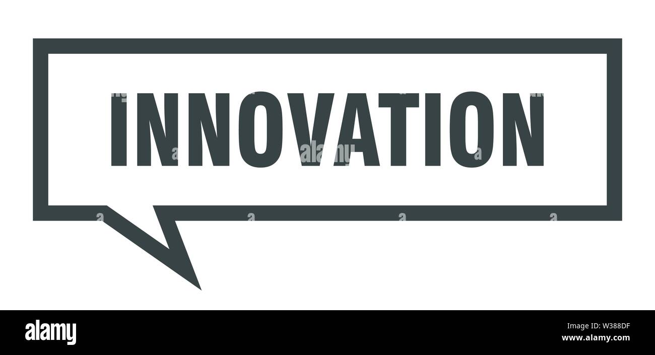 innovation sign. innovation square speech bubble. innovation Stock ...