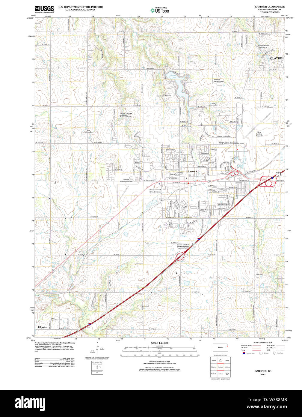 Map of gardner Cut Out Stock Images & Pictures - Alamy
