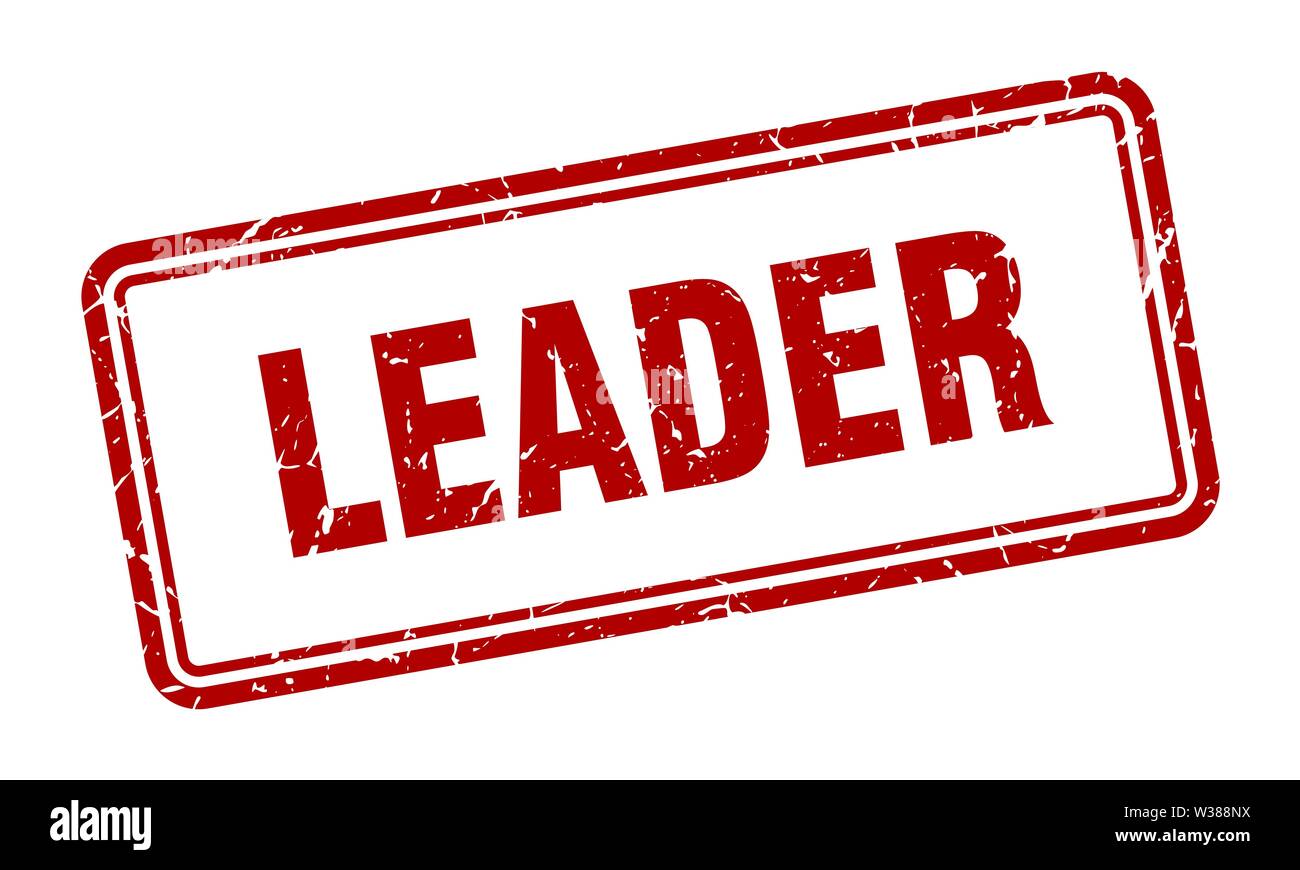 leader stamp. leader square grunge sign. leader Stock Vector Image ...