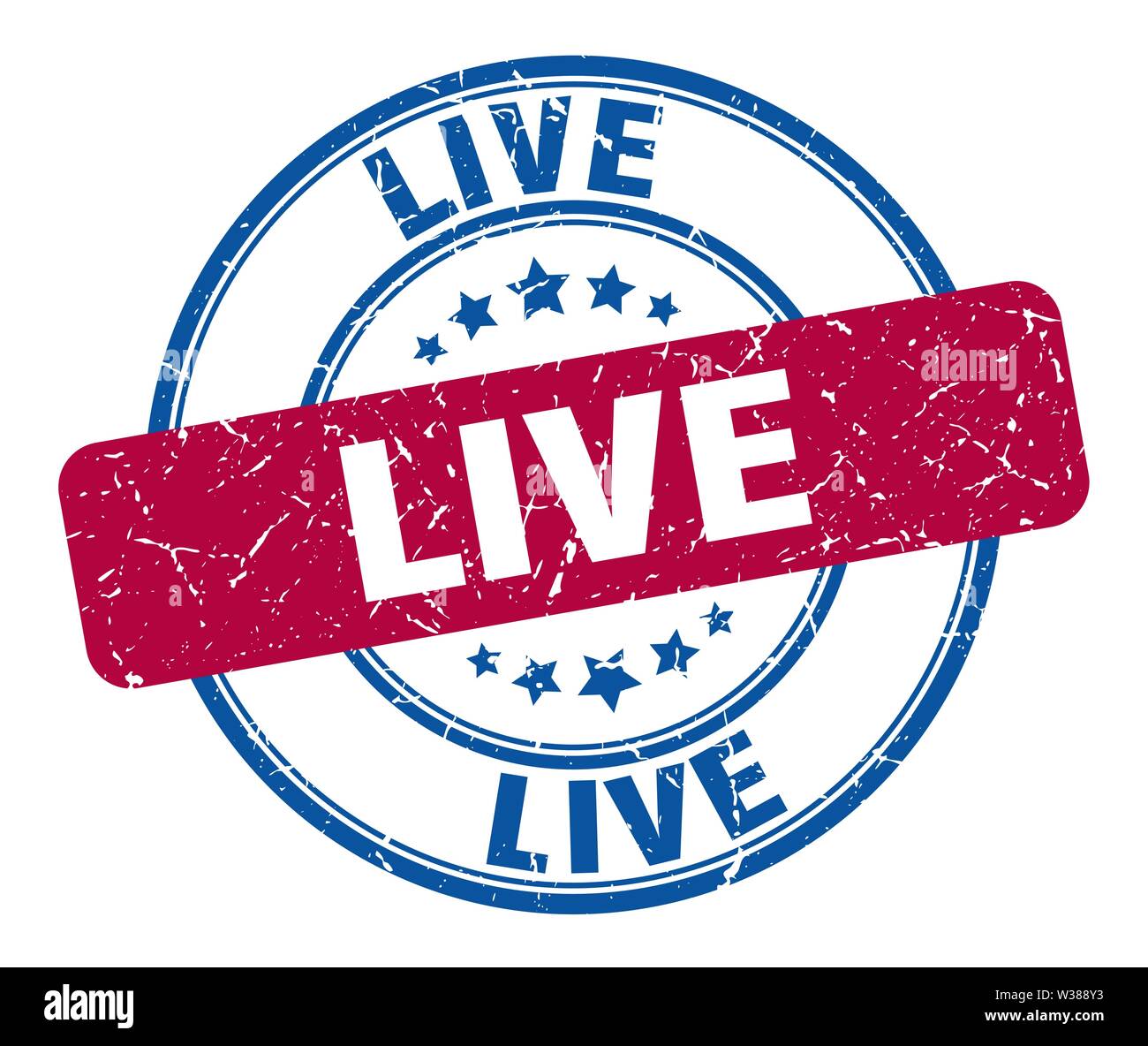live stamp. live round grunge sign. live Stock Vector Image & Art - Alamy