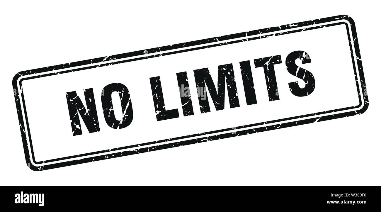 no limits stamp. no limits square grunge sign. no limits Stock Vector ...