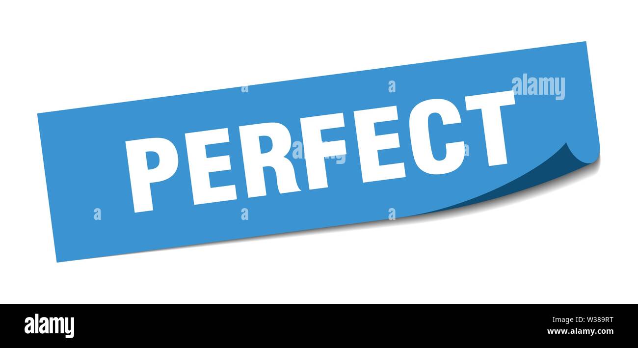 perfect sticker. perfect square isolated sign. perfect Stock Vector ...