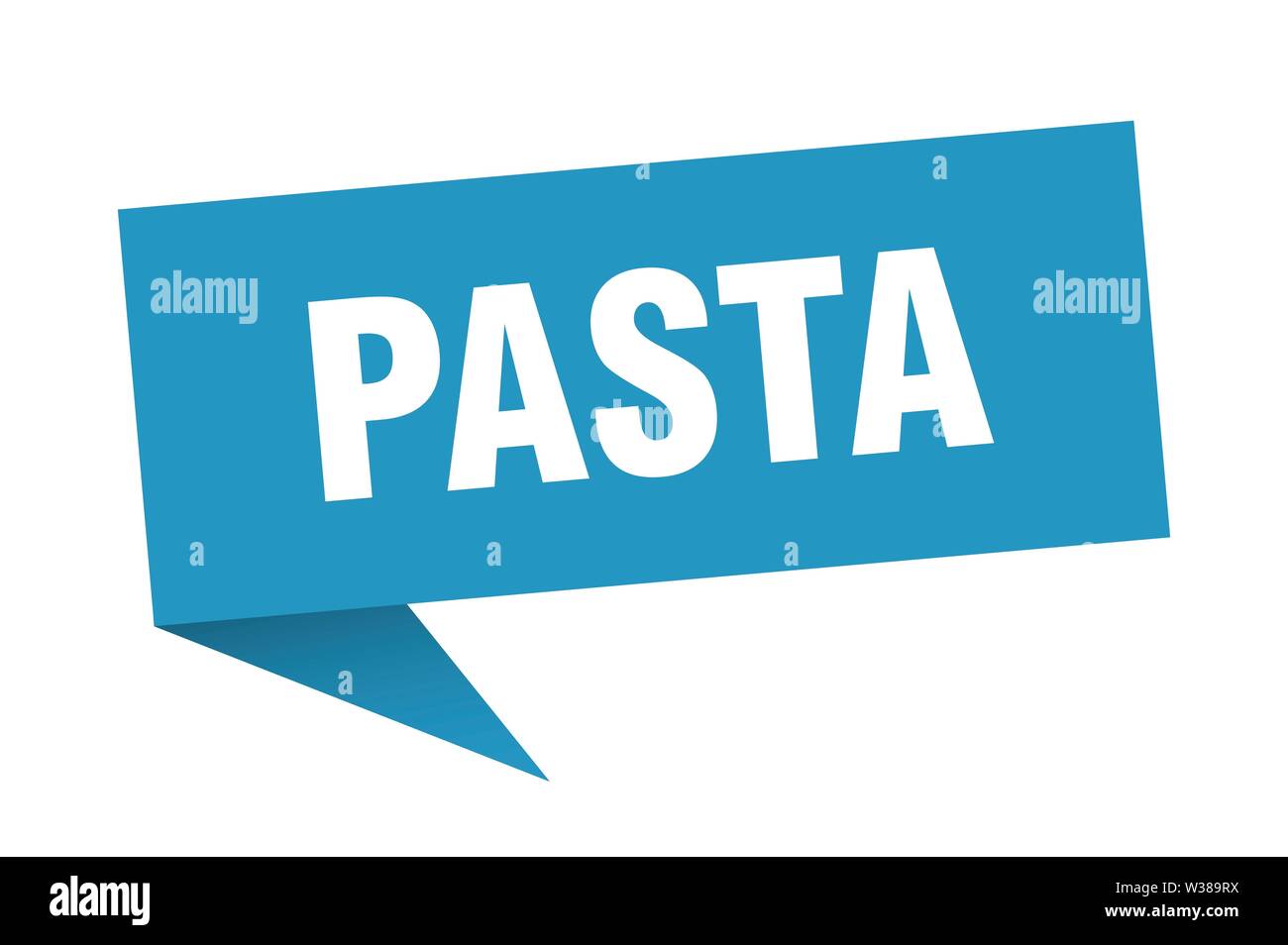 pasta speech bubble. pasta sign. pasta banner Stock Vector Image & Art ...
