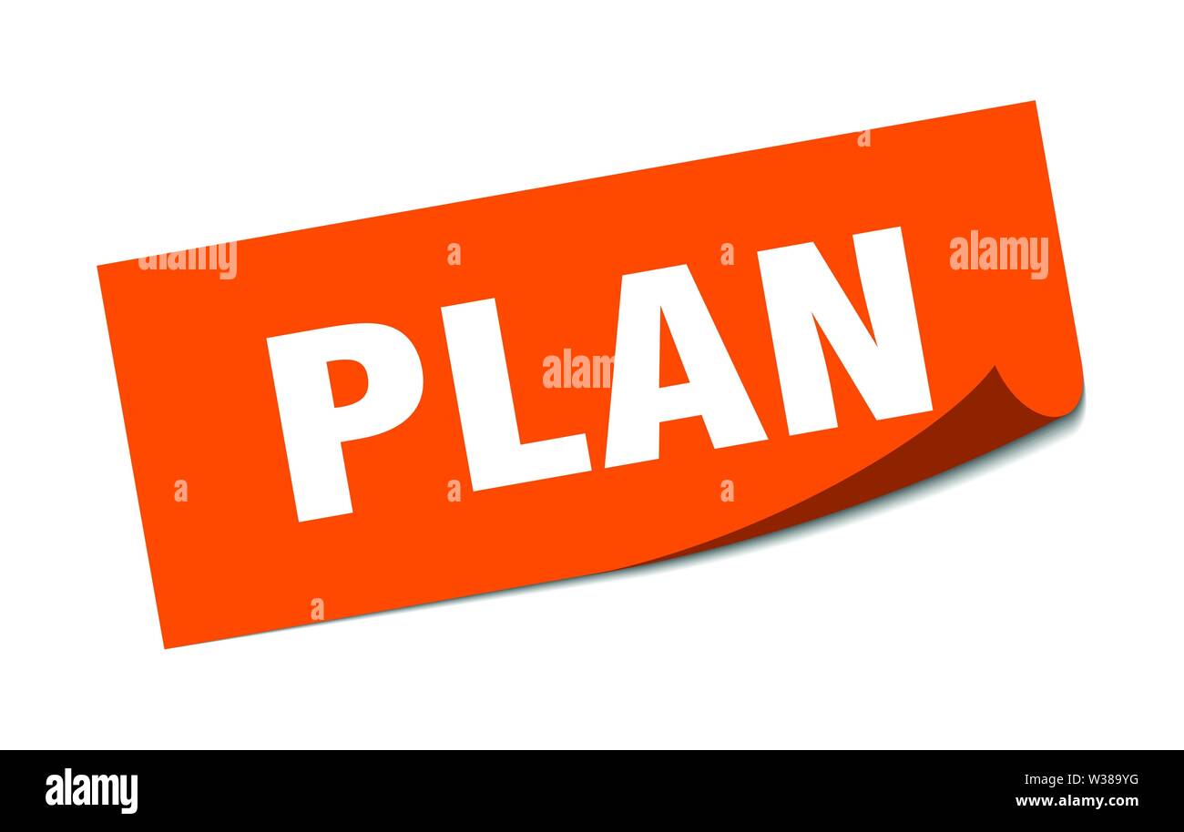 plan sticker. plan square isolated sign. plan Stock Vector Image & Art ...