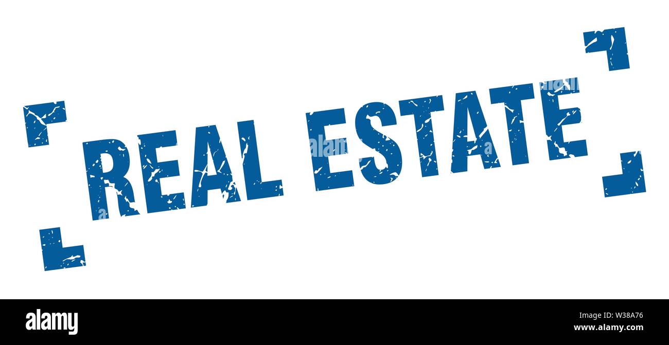 real estate stamp. real estate square grunge sign. real estate Stock ...