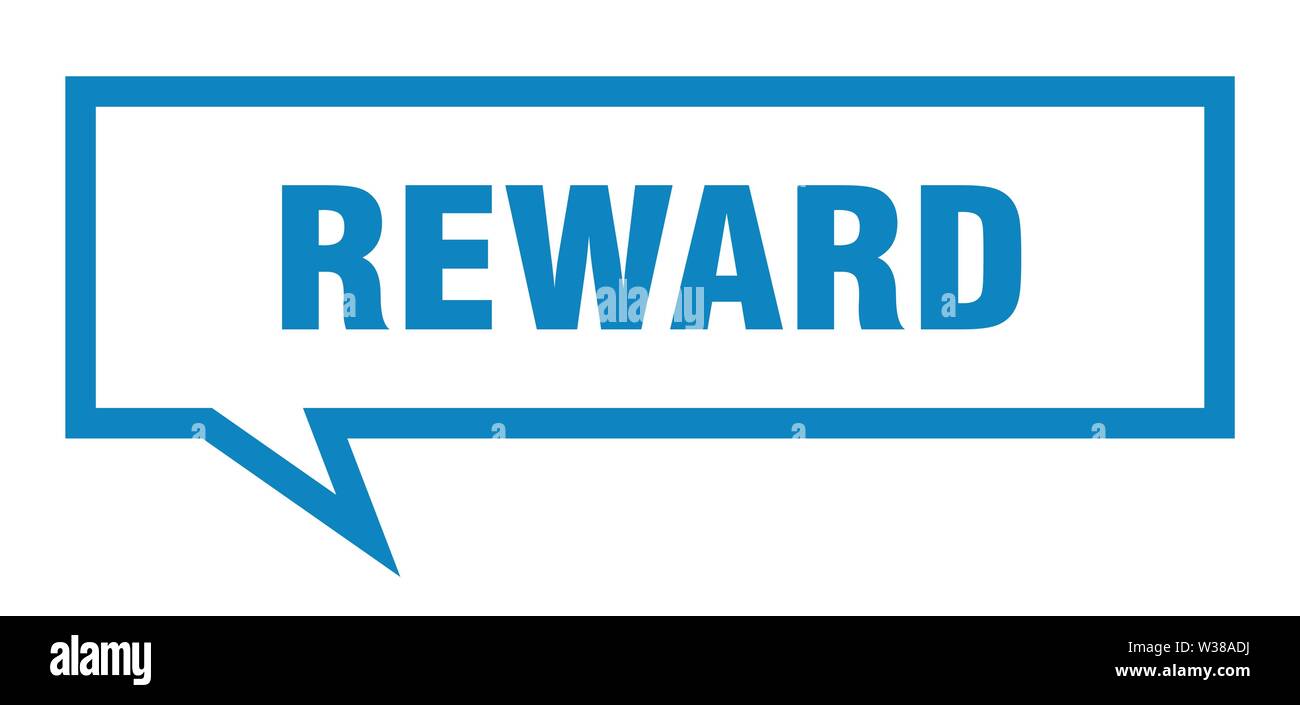 reward sign. reward square speech bubble. reward Stock Vector Image ...