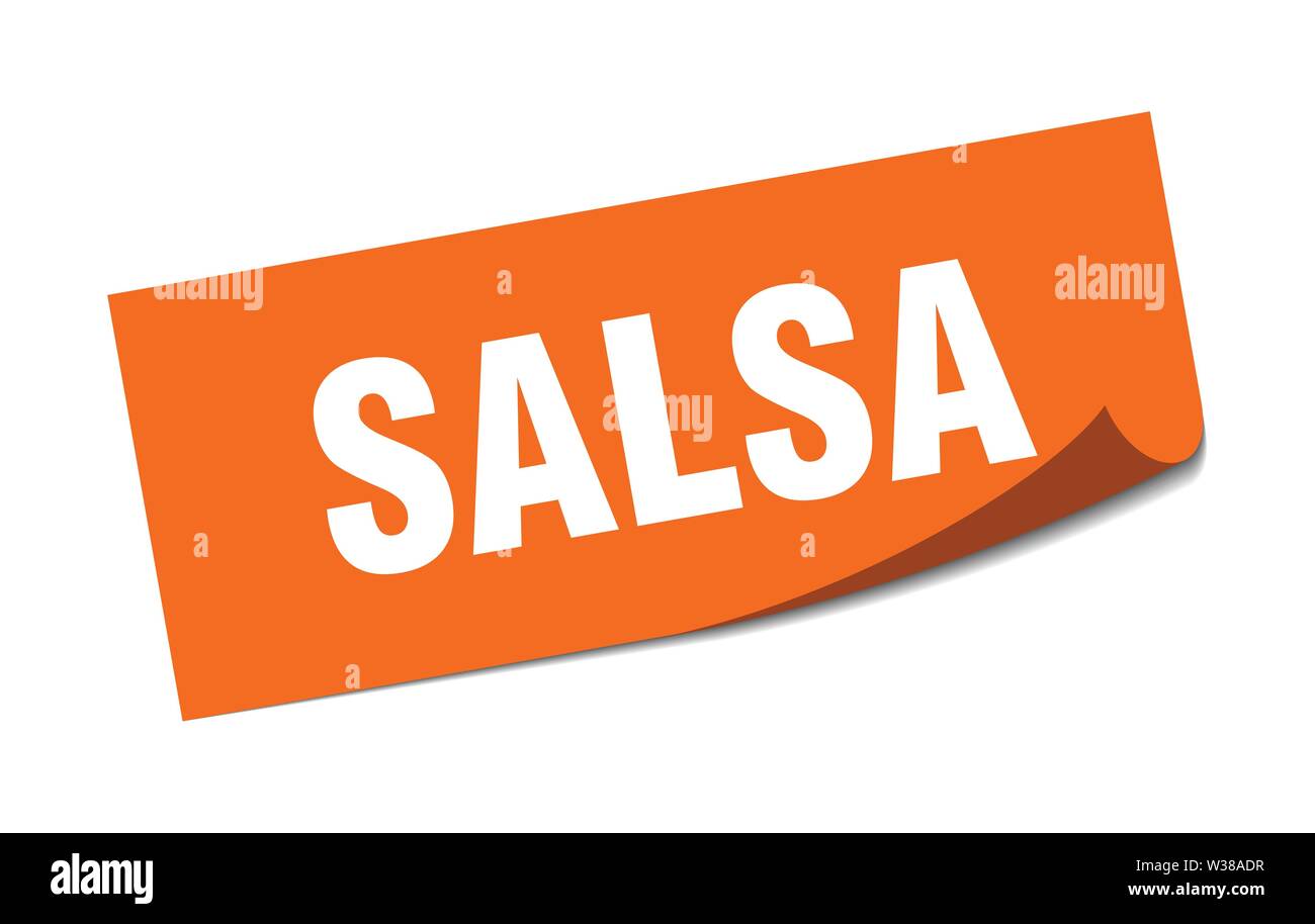 salsa sticker. salsa square isolated sign. salsa Stock Vector Image ...