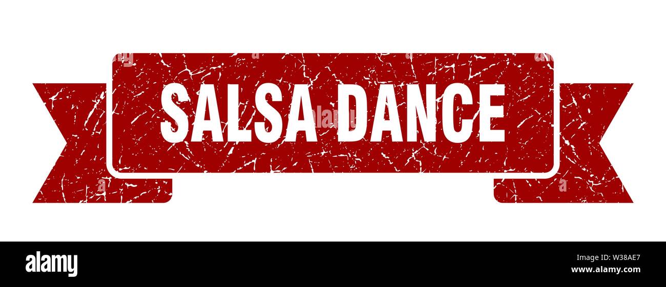 salsa dance grunge ribbon. salsa dance sign. salsa dance banner Stock ...