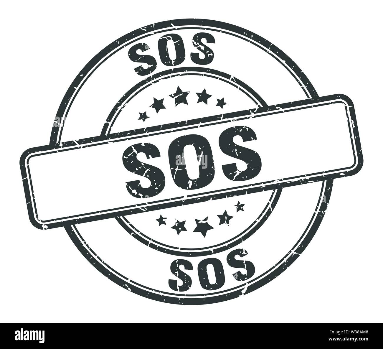 sos stamp. sos round grunge sign. sos Stock Vector Image & Art - Alamy