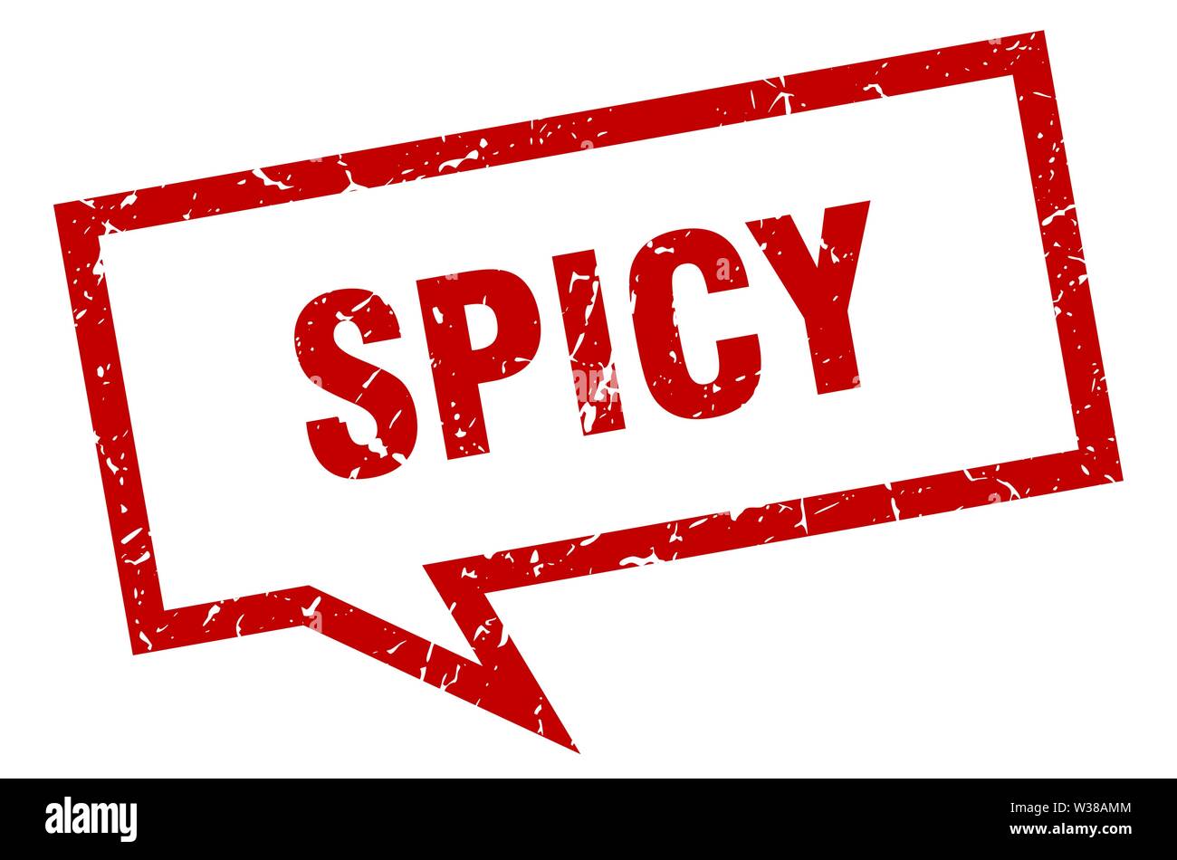spicy sign. spicy square speech bubble. spicy Stock Vector Image & Art ...