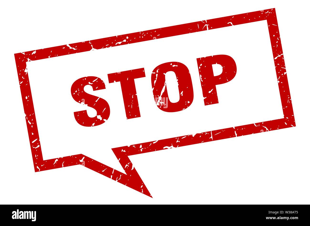 stop sign. stop square speech bubble. stop Stock Vector Image & Art - Alamy