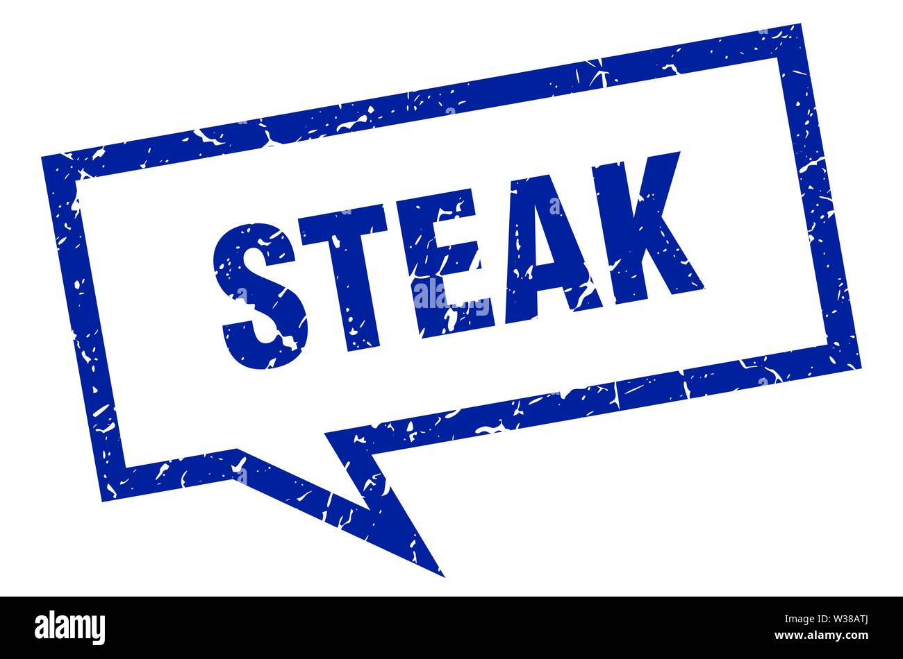 steak sign. steak square speech bubble. steak Stock Vector Image & Art ...
