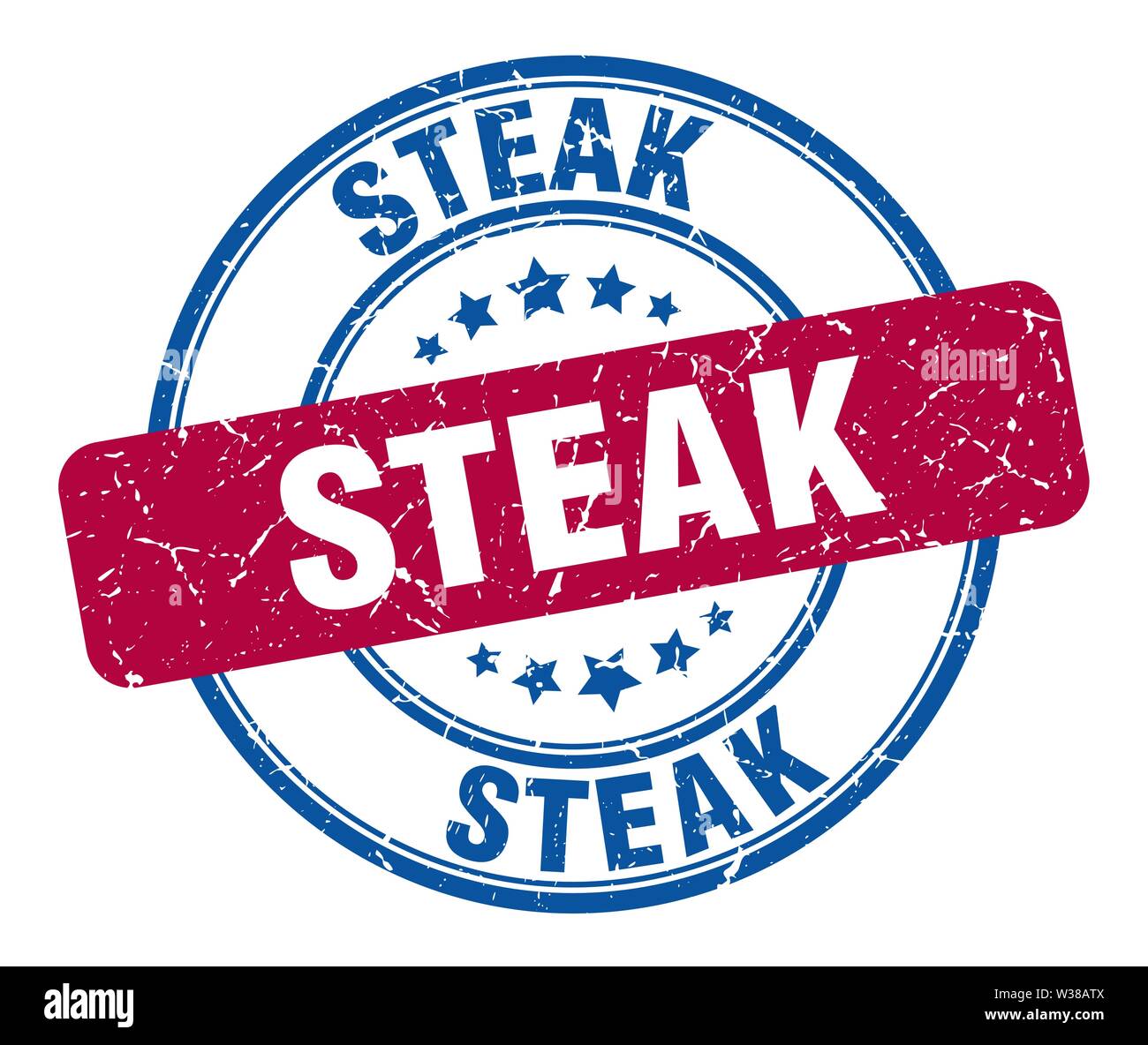 steak stamp. steak round grunge sign. steak Stock Vector Image & Art ...