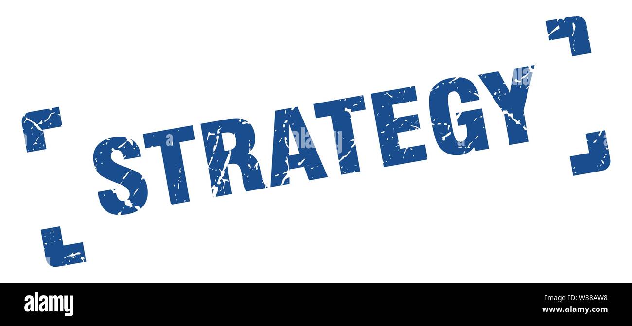 strategy stamp. strategy square grunge sign. strategy Stock Vector ...