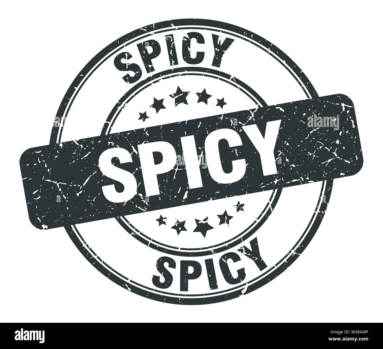 spicy stamp. spicy round grunge sign. spicy Stock Vector Image & Art ...
