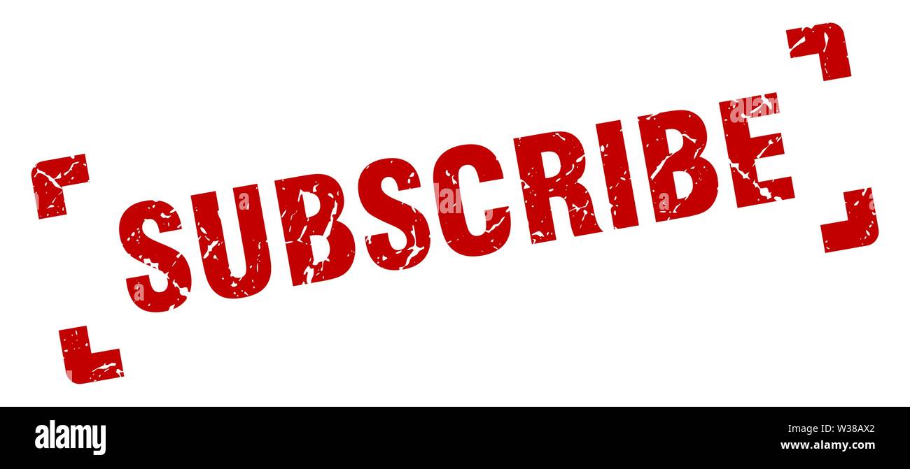 subscribe stamp. subscribe square grunge sign. subscribe Stock Vector ...