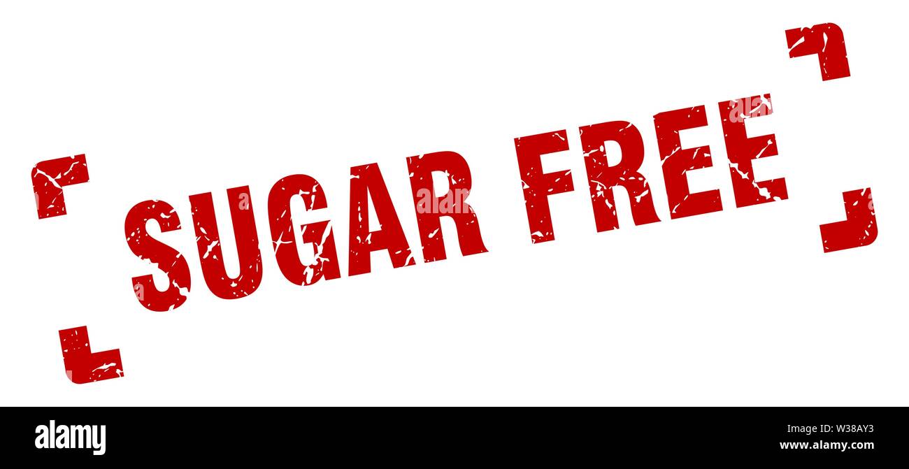 sugar free stamp. sugar free square grunge sign. sugar free Stock ...
