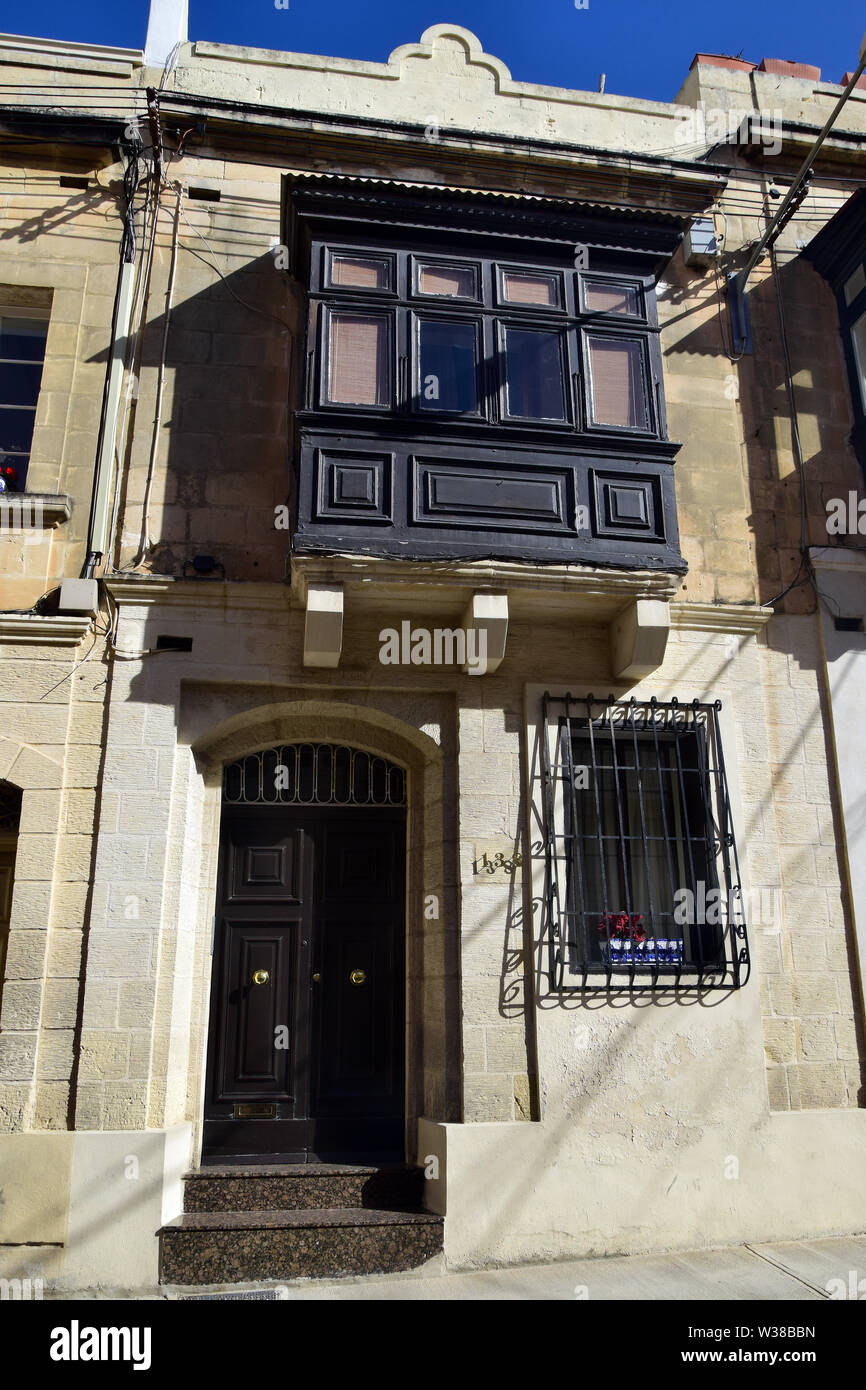 Traditional Maltese house, Sliema, Malta, Europe Stock Photo - Alamy