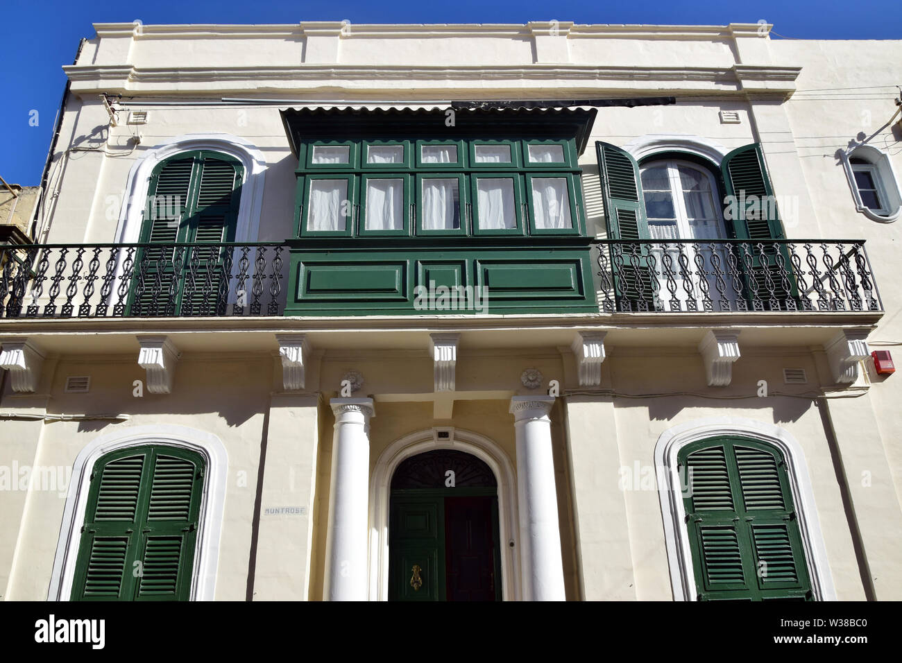 Traditional Maltese house, Sliema, Malta, Europe Stock Photo - Alamy