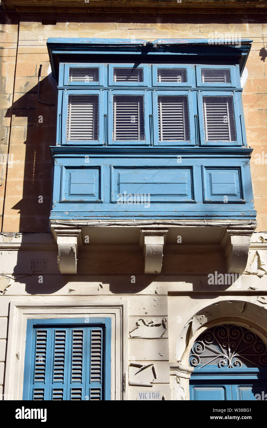 Traditional Maltese house, Sliema, Malta, Europe Stock Photo - Alamy