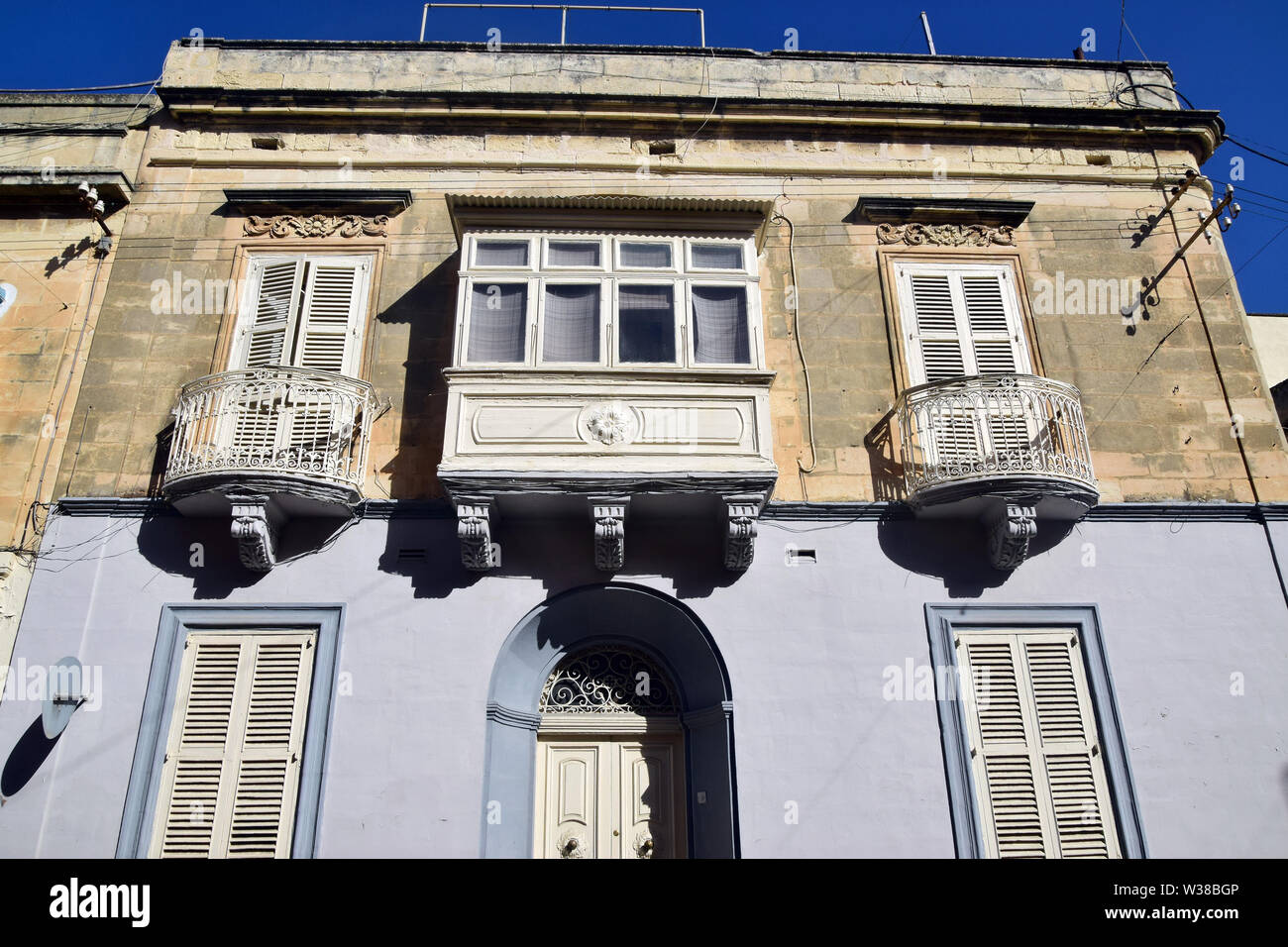 Traditional Maltese house, Sliema, Malta, Europe Stock Photo - Alamy