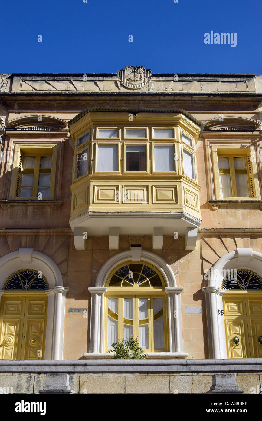 Traditional Maltese house, Sliema, Malta, Europe Stock Photo - Alamy