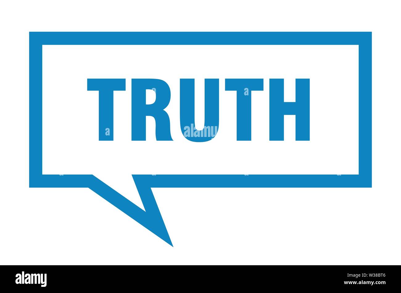 truth sign. truth square speech bubble. truth Stock Vector Image & Art ...