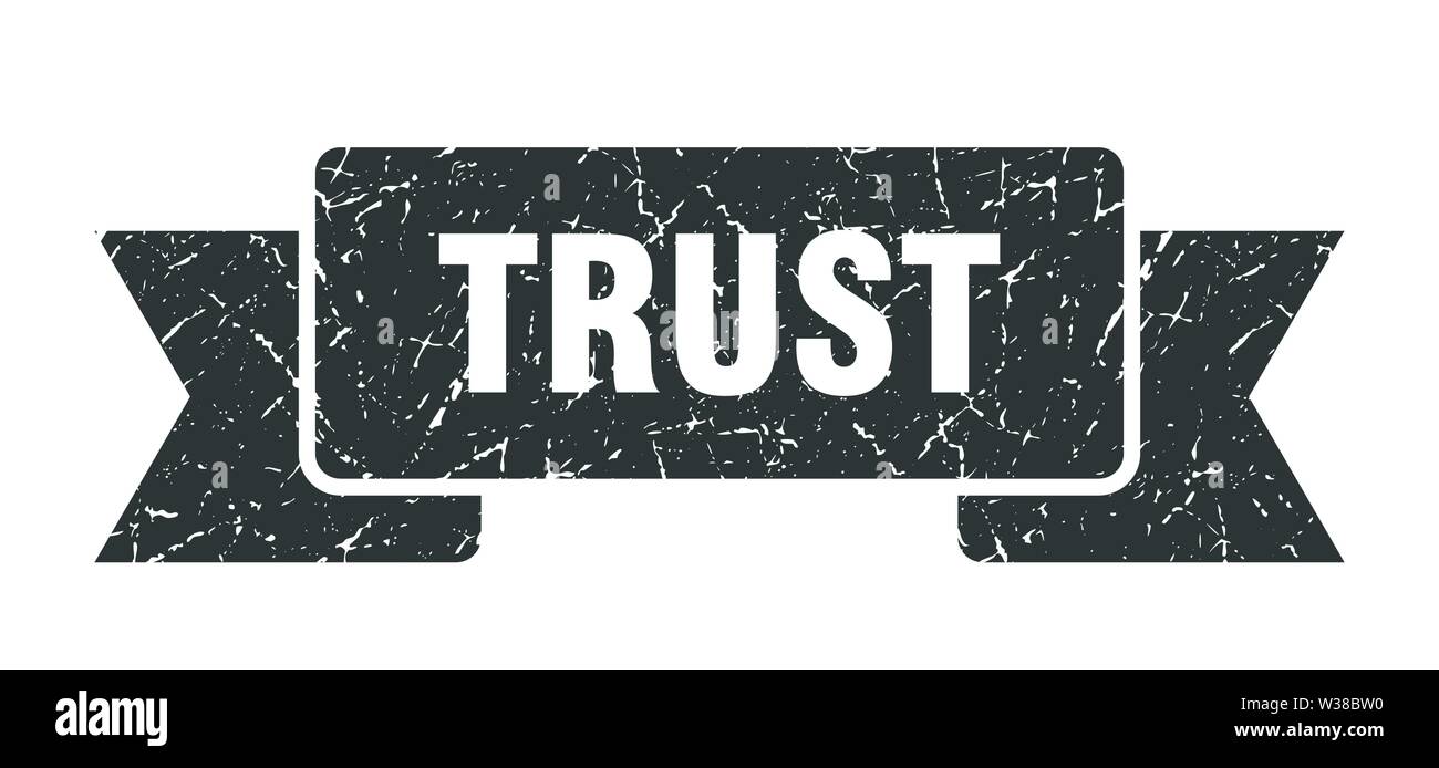 trust grunge ribbon. trust sign. trust banner Stock Vector Image & Art ...