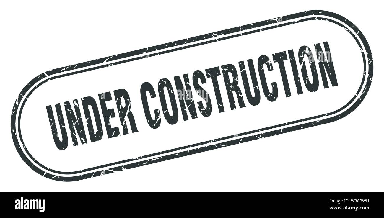 under construction stamp. under construction square grunge sign. under ...