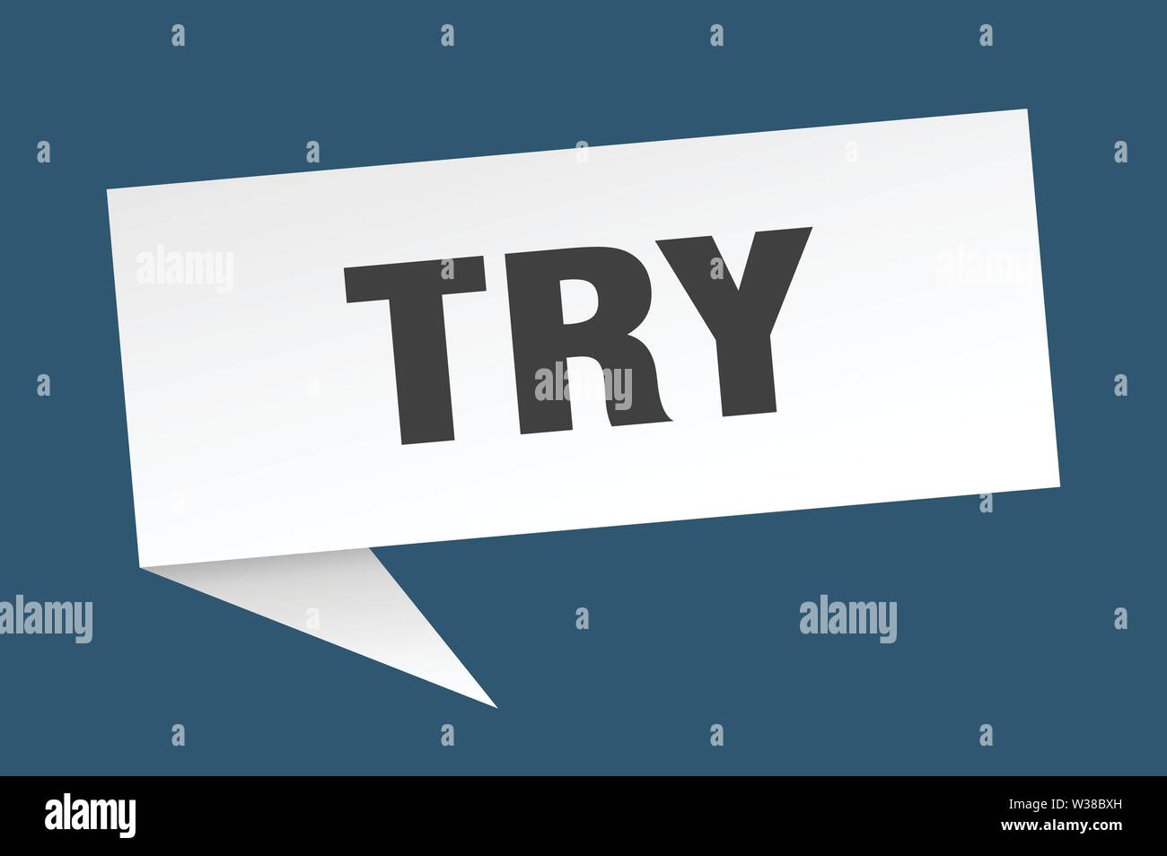 try speech bubble. try sign. try banner Stock Vector Image & Art - Alamy