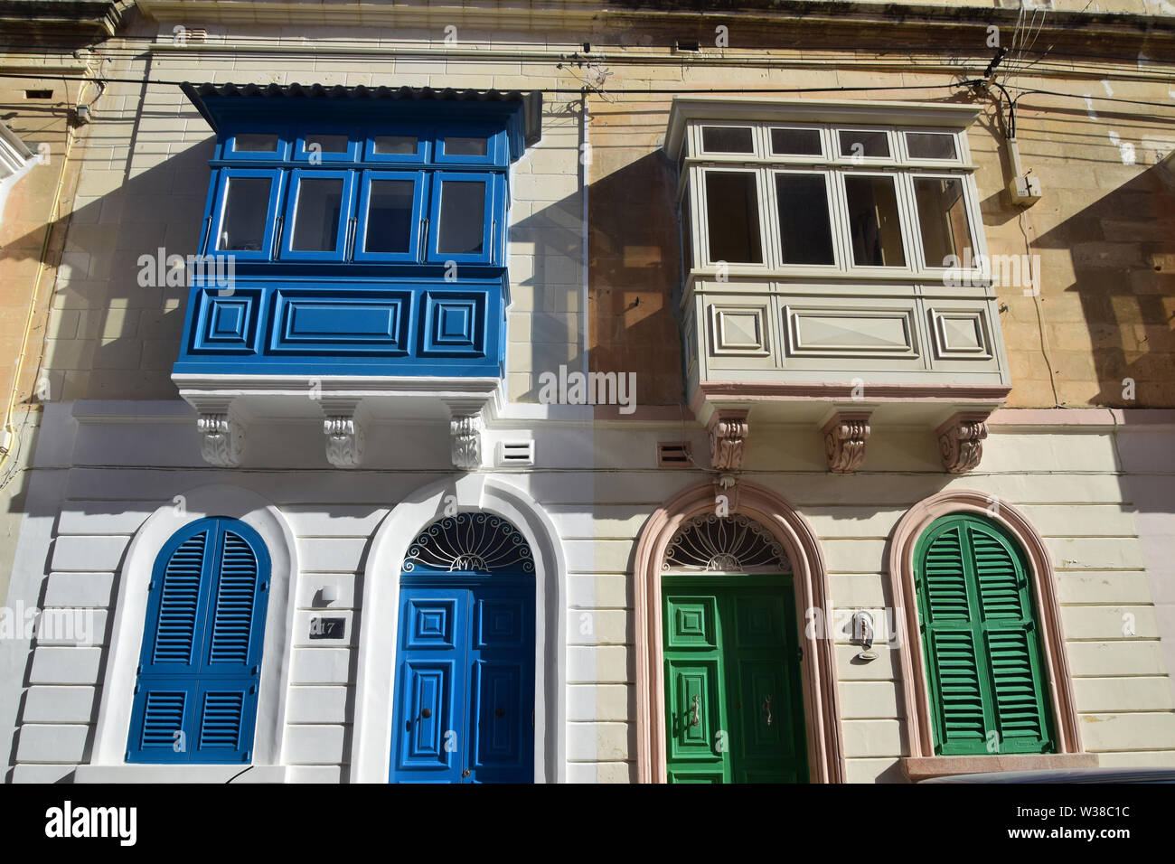 Traditional Maltese house, Sliema, Malta, Europe Stock Photo - Alamy