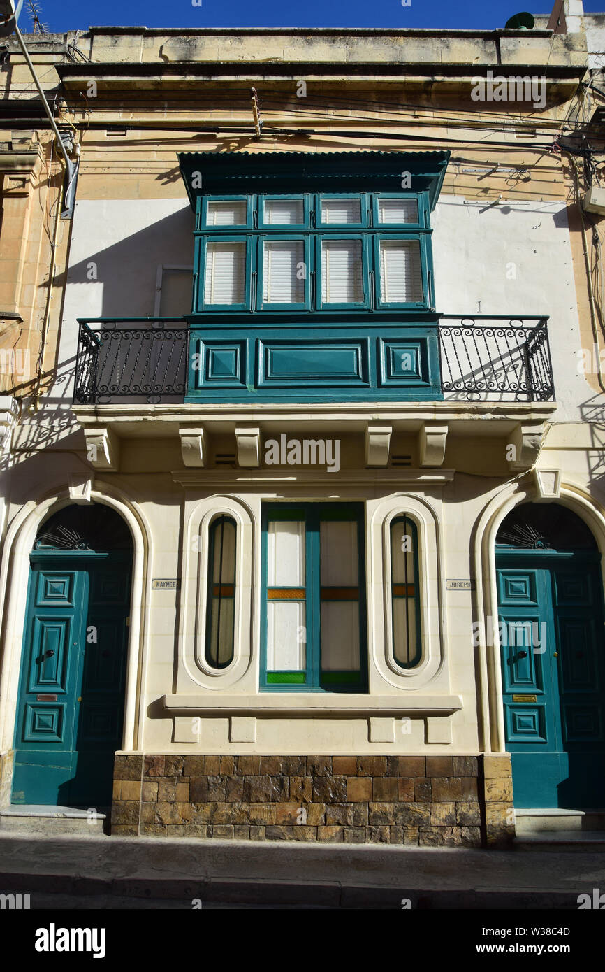 Traditional Maltese house, Sliema, Malta, Europe Stock Photo - Alamy