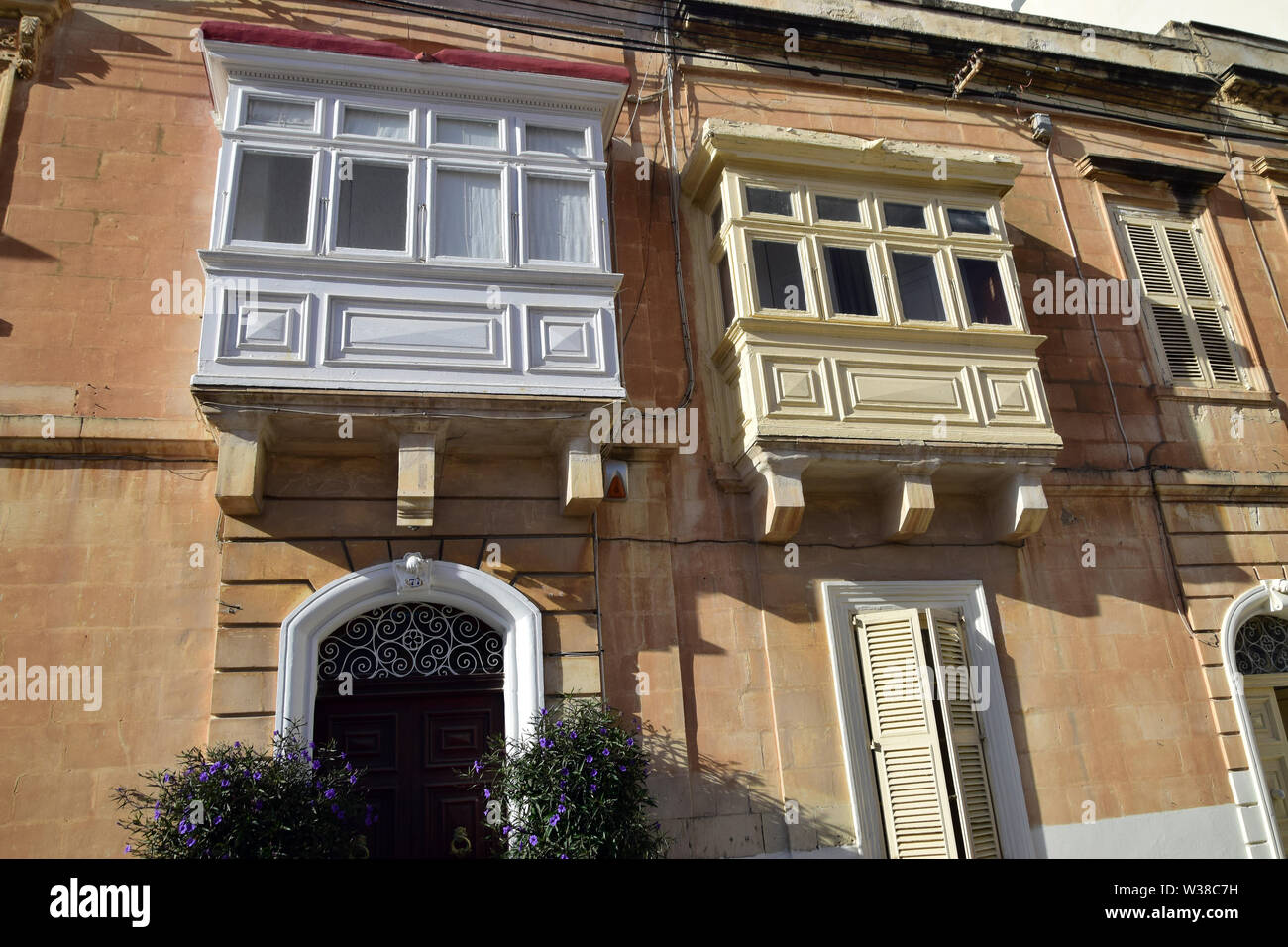 Traditional Maltese houses, Sliema, Malta, Europe Stock Photo - Alamy