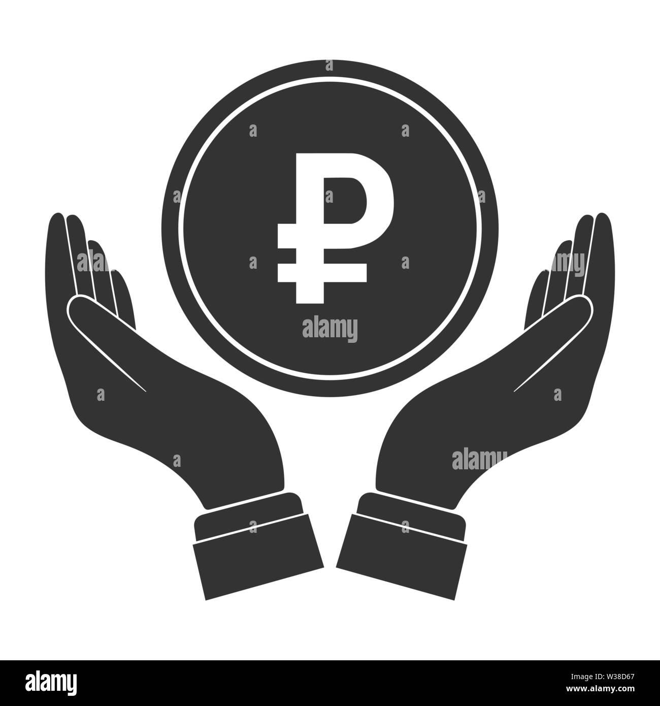 Russian money symbol Stock Vector Images - Alamy