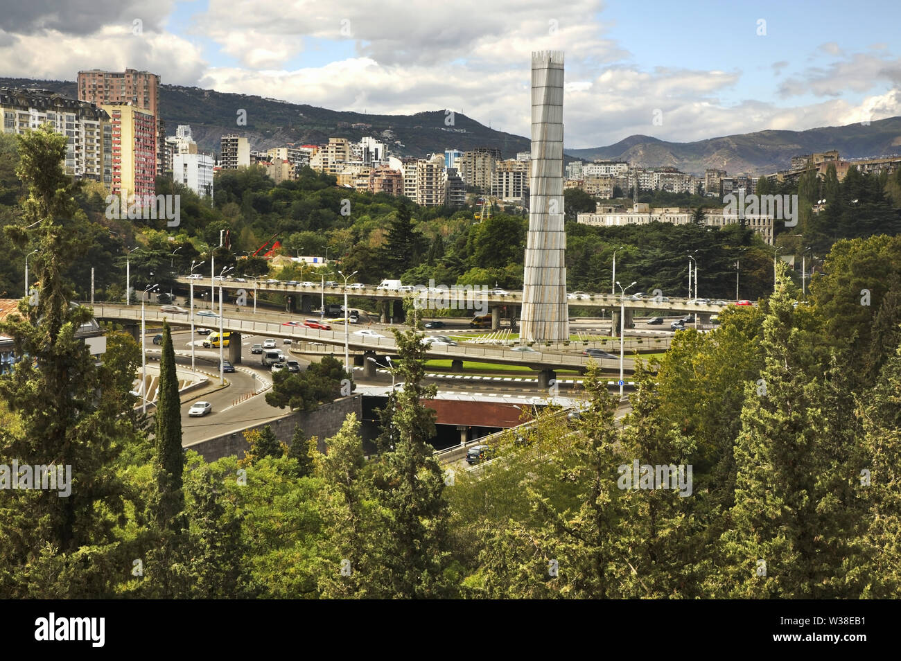 Heroes Square in Tbilisi. Georgia Stock Photo - Alamy