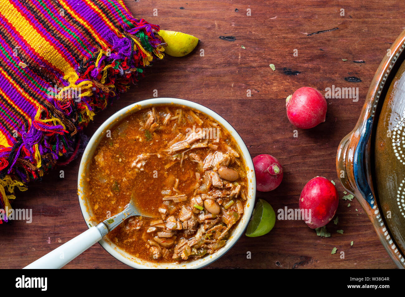 Authentic Mexican birria stew, a traditional food from the state of ...