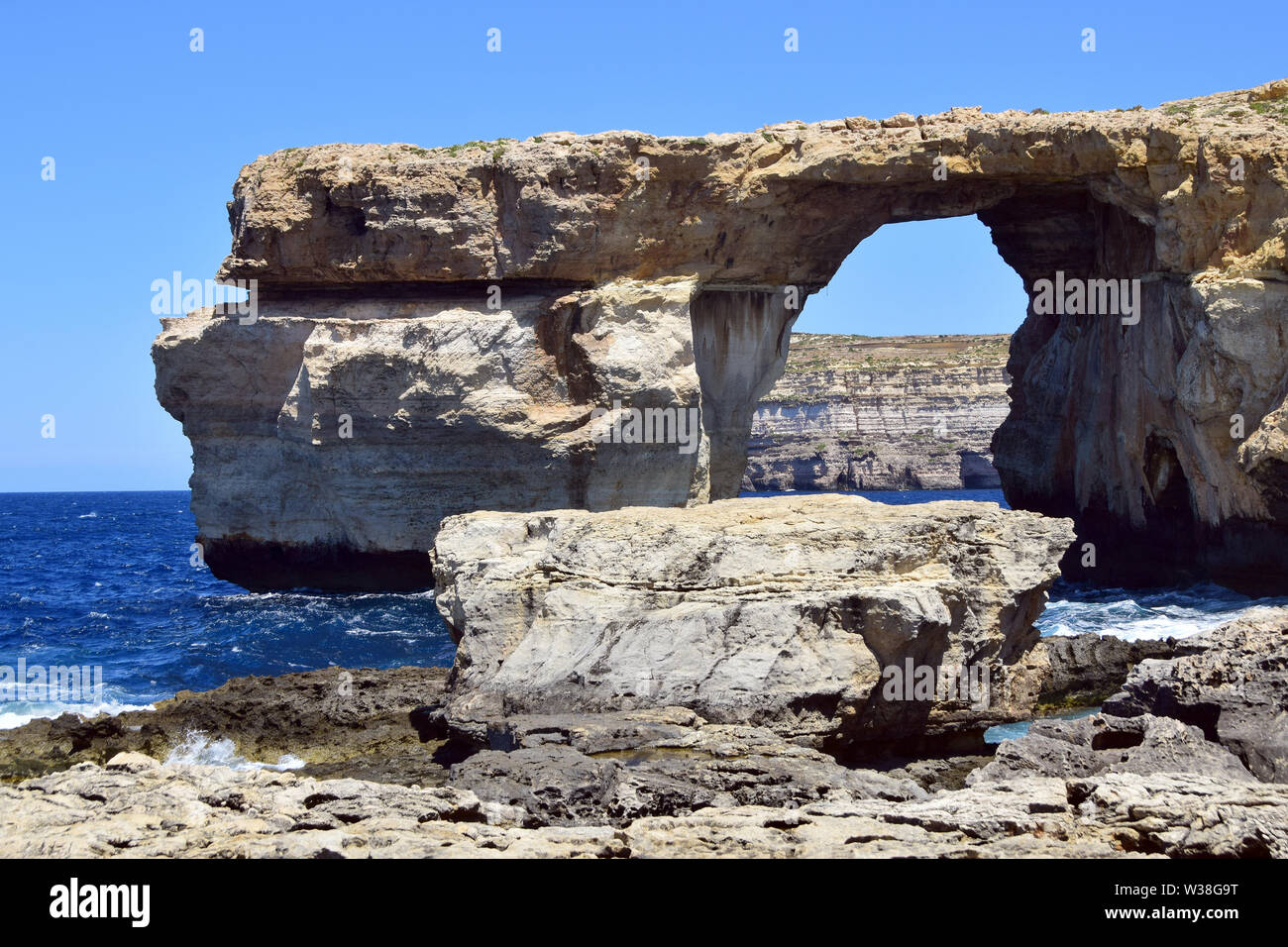 Azure Window, stone bridge, Gozo, Malta, Europe Stock Photo - Alamy