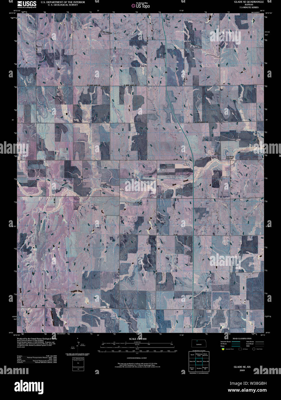 Glade kansas map hi-res stock photography and images - Alamy