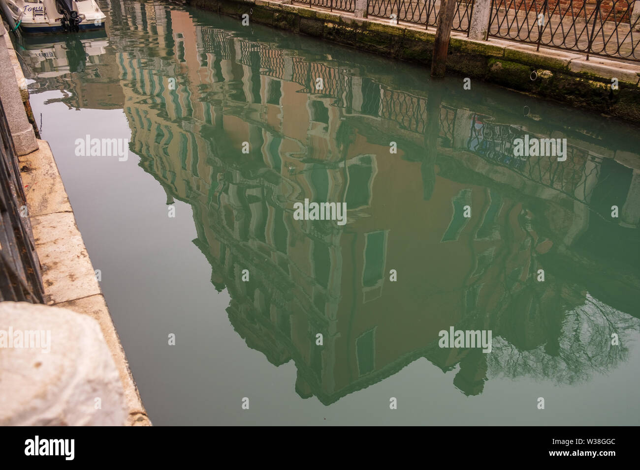 The beautiful city of Venice during a very humid and full of haze day ...
