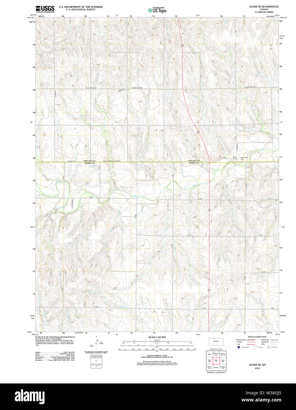 Glade kansas map hi-res stock photography and images - Alamy