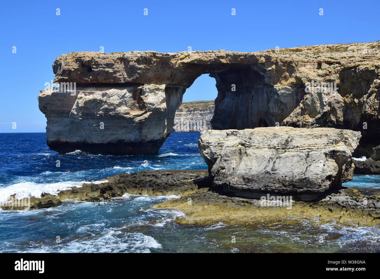 Azure Window, stone bridge, Gozo, Malta, Europe Stock Photo - Alamy