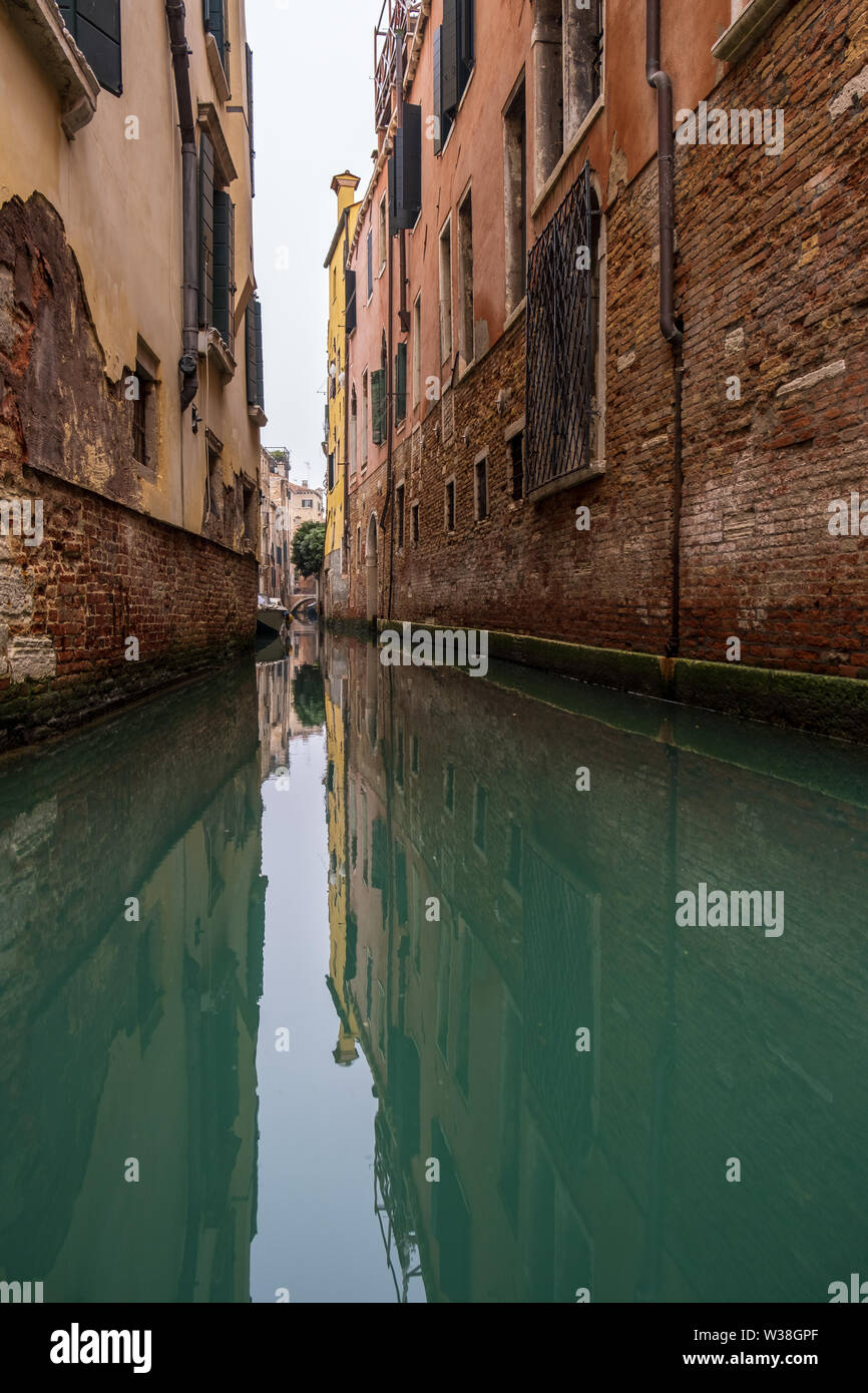 The beautiful city of Venice during a very humid and full of haze day ...