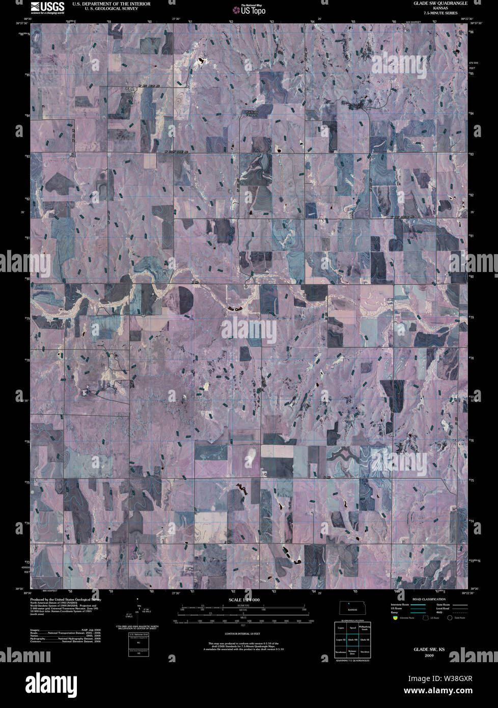 Glade kansas map hi-res stock photography and images - Alamy